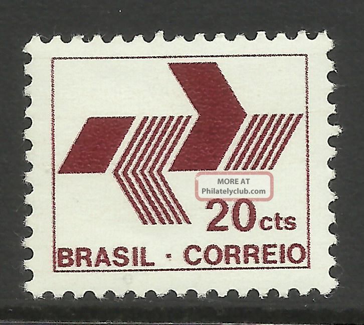 Brazil. 1972. 20c Red - Brown Definitive. Sg: 1350. Brazil. 1972. 20c Red - Brown Definitive. Sg: 1350.