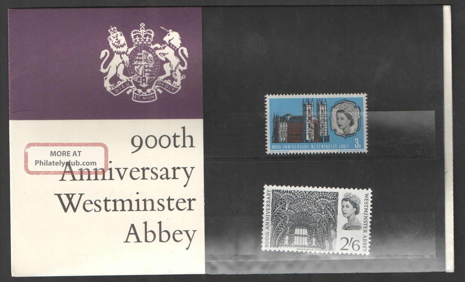1966 Westminster Abbey Post Office Presentation Pack Um