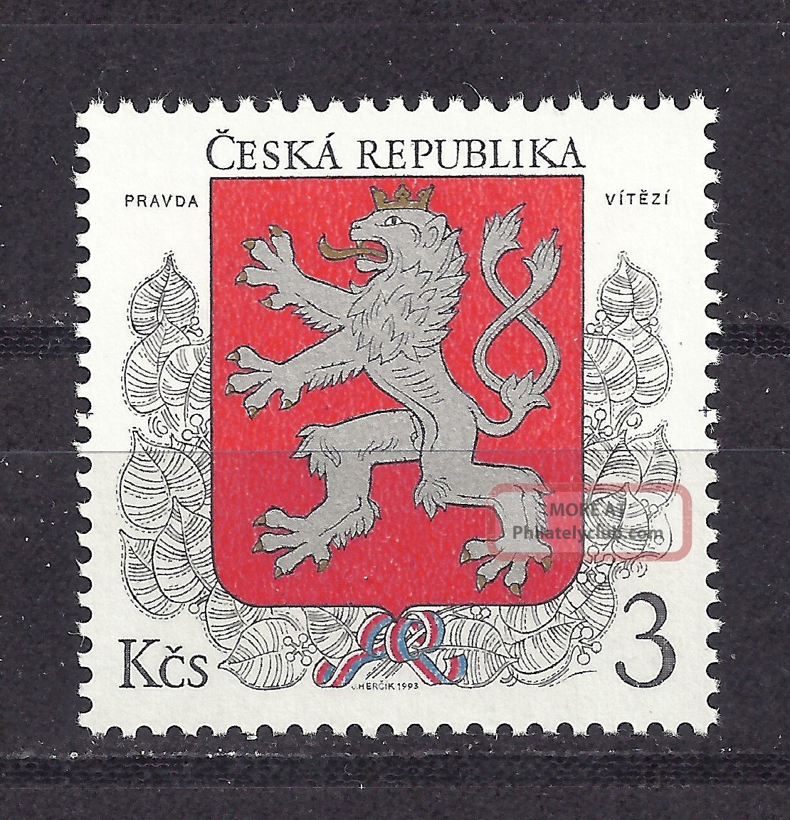 Czech Republic 1993 Mi 1 The Little Emblem Of The Czech Republic.
