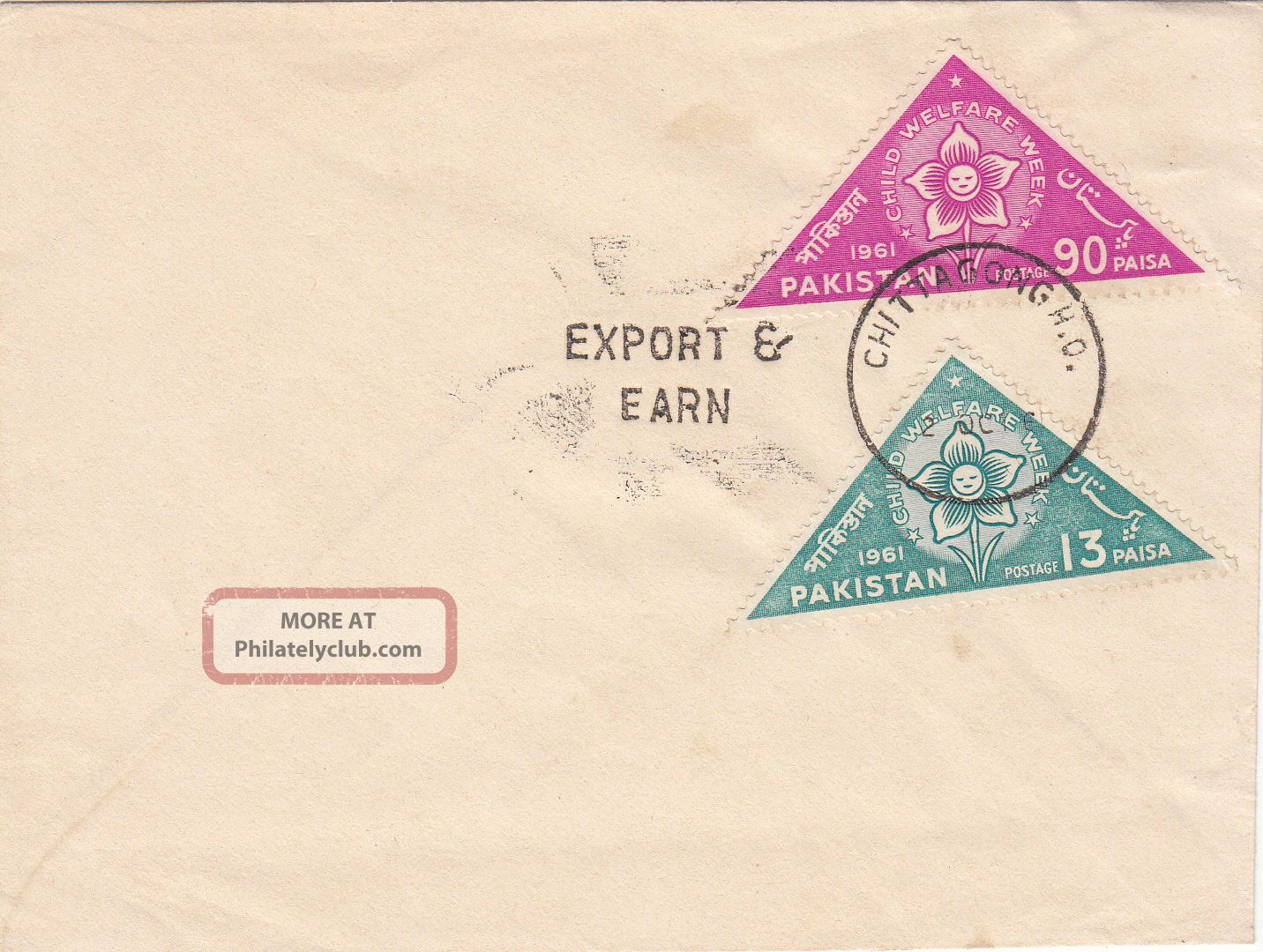 (20423) Pakistan - Fdc 1961 Child Welfare - Chittagong Postmark