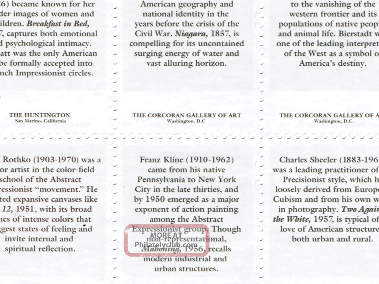 Four Centuries Art In America 20 Vars Hopper Catlin Moran Wood Cassatt ...