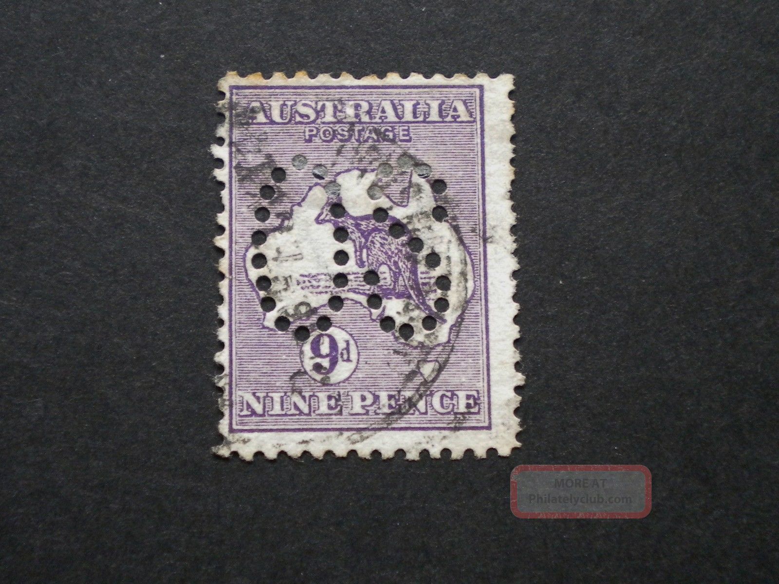Australia 1913 9d Kangaroo Official Sg O9